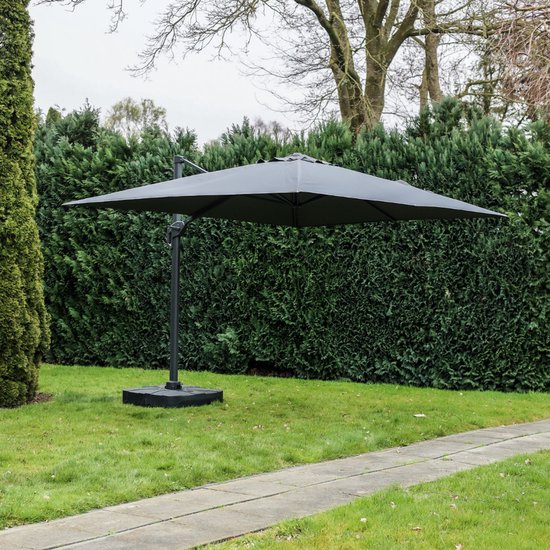 Parasol Groot - 4x3 meter - antraciet | bol