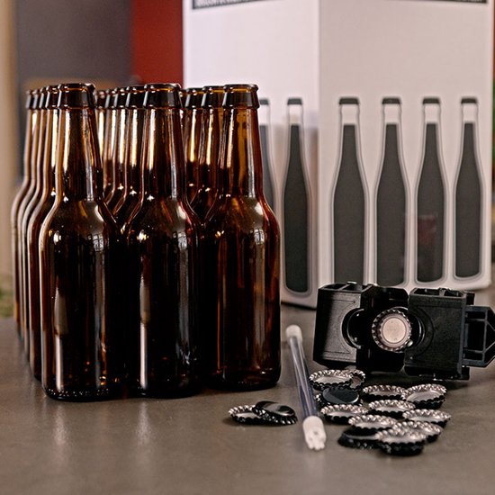Sinterklaas Brouwpakket - Dubbel bier + Flessenset | bol