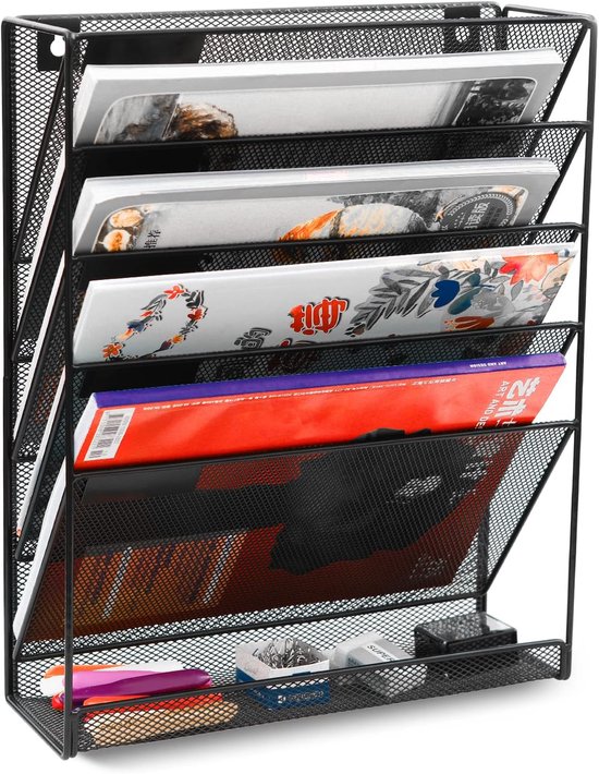 Wand bestand houder 5 lagen verticale ophanging bestand sorteerder Wand ...