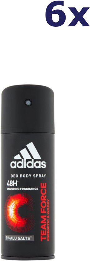 Adidas Deodorant spray Team Force 6 x 150 ml | bol