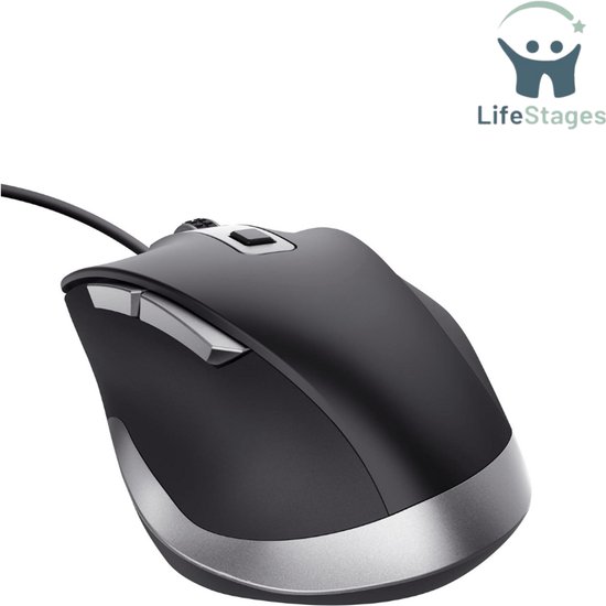LifeStages - Computermuis Met Draad - USB Muis - Duurzaam Ontwerp - 600 ...