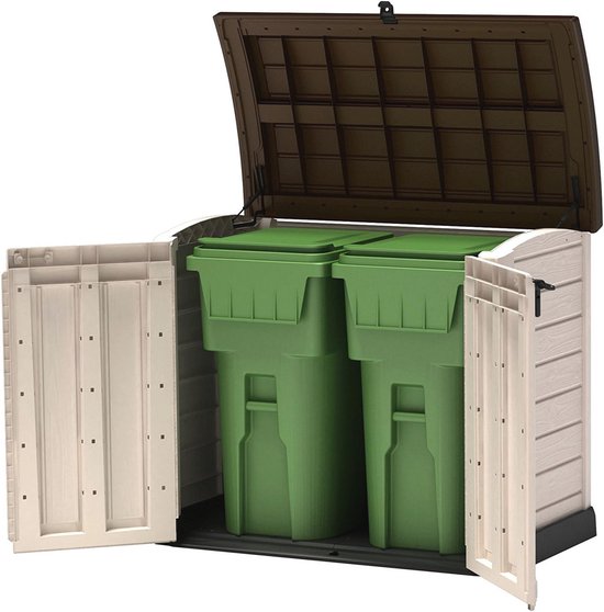 Buiten Opslag Container voor Tuin - Hars - 120L | bol
