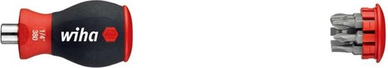 Wiha Schroevendraaier met bitmagazijn magnetisch Phillips, sleufkop met 6 bits,... | bol
