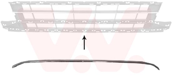Van Wezel - LIJST VOOR GRILL VOOR VW PASSAT B8 2014-2023 3G08532452ZZ | bol