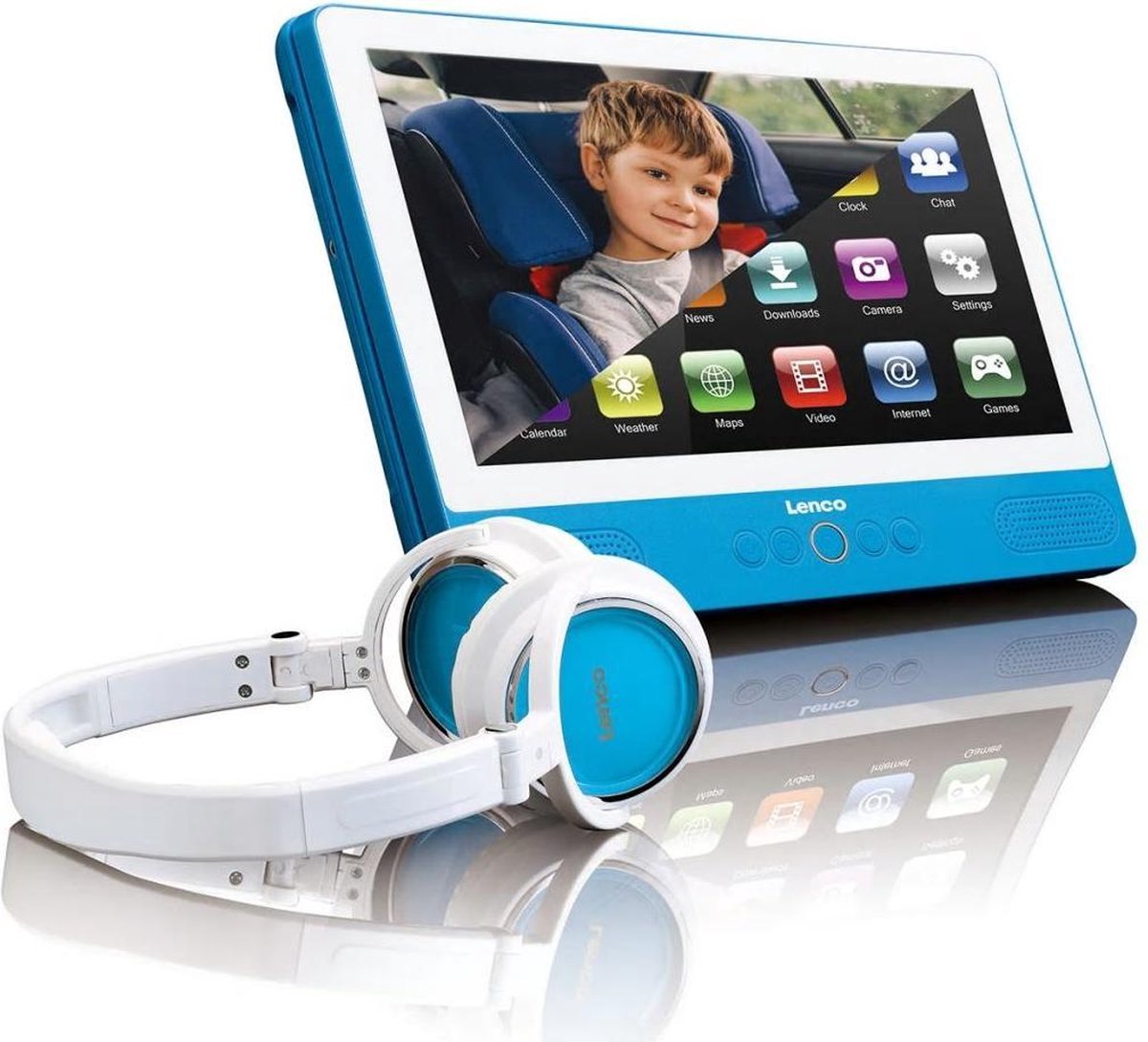 Lenco TDV-900 - Portable DVD-speler met touchscreen, wifi en Android 7 ...