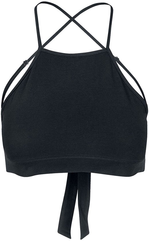 Urban Classics - Triangle Crop top - XS - Zwart | bol