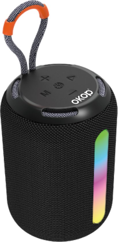 OKOP Bluetooth speaker - Draadloze muziek box - Draagbaar - Compact - Verlichting -... | bol