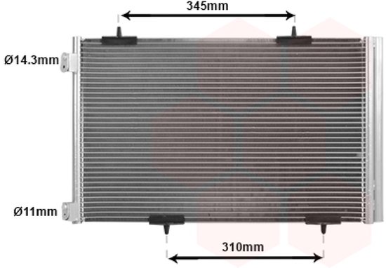 LUCHTCONDENSATOR VOOR CITROEN C-ELYSEE 2012-2017 9674994280 | bol