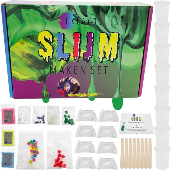 Creacol Slijm maken set - Knutselen met speelslijm - Slijm maken voor ...