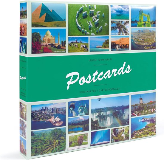 Postkaarten Album voor 600 kaarten - 50 Ingebonden Bladen - Groot ...