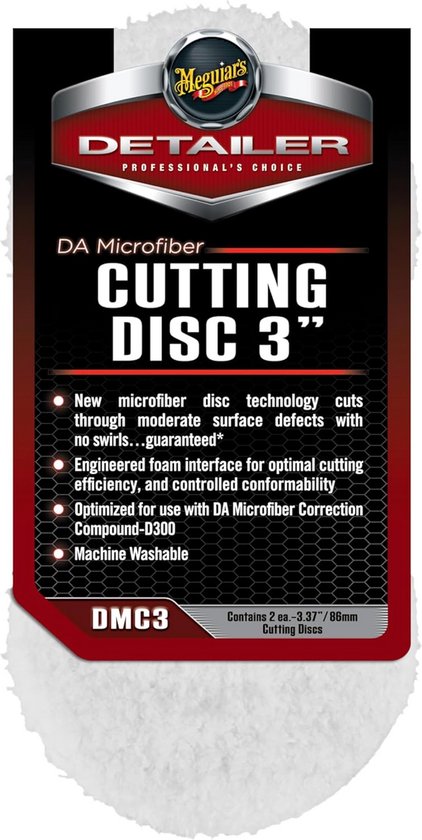 Detailer DA Microfiber Snijschijf 3" (2 Pack) | bol