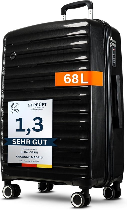 Handbagagekoffer voor Ryanair met TSA-slot - Ultralichte Hardshell ...