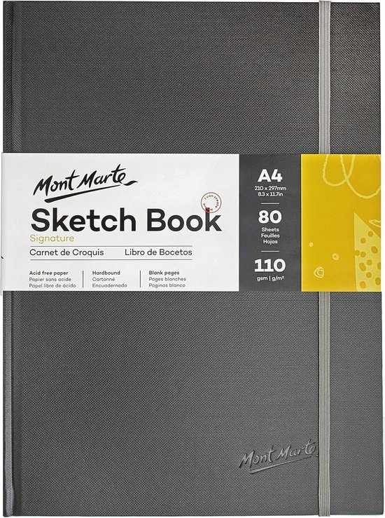 Schetsboek A4 – 80 vellen – 110gsm – Hoogwaardig papier voor creatieve ...