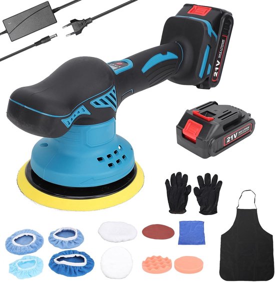 Professionele Draadloze Polijstmachine voor Auto, Hout en Metaal - 21V ...