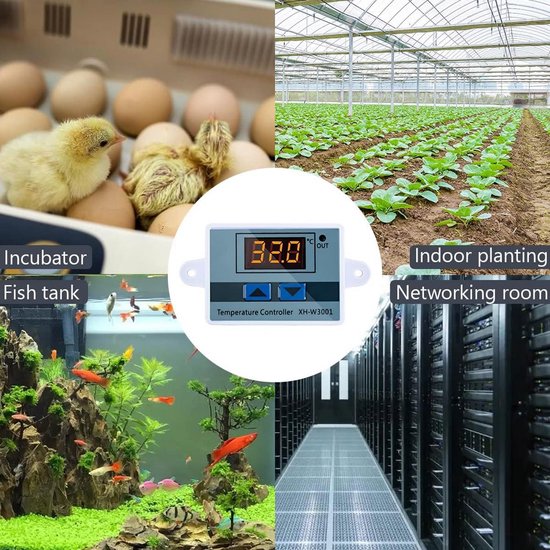 Digitale Thermostaat Schakelaar 12V met LED Display ...