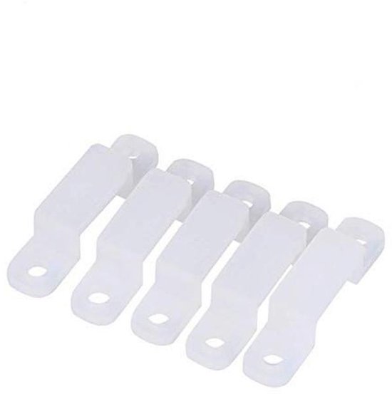 Siliconen Houder Clips voor LED Strip Licht - Set van 100 Stuks | bol