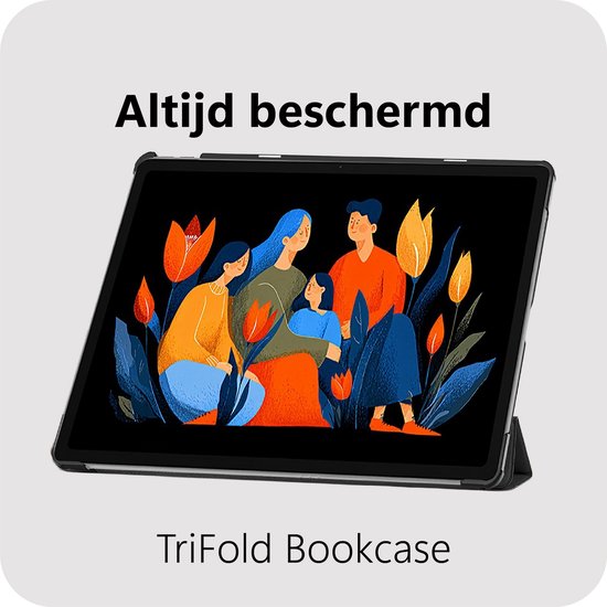 Cazy Tablet Hoes geschikt voor Lenovo Idea Tab Plus - TriFold Bookcase ...
