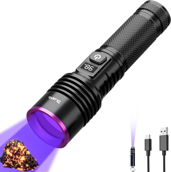 Oplaadbare 365nm UV Zaklamp voor Detectie en Uitharding | bol