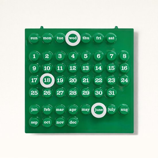 Ring A Date Calendrier - Vert - Calendrier mensuel 2026 - calendrier ...