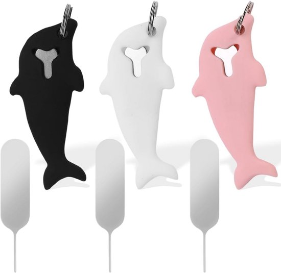 3 Stuks Universele SIM-Kaart Uitwerp Tool Set met Anti-Verlies Houder | bol