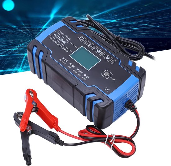 Slimme Acculader 12V 24V voor Auto en Motor met Automatische ...