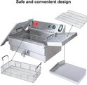 Professionele Elektrische Frituurpan 20L RVS - 3000W - Met ...