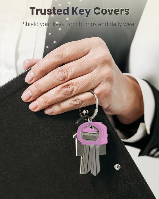 24-delige Set Sleutelkapjes en Sleutelhangers: Sleutellabels met ...