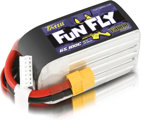 Lipo 6S accu 1300mAh 22,2V 100C batterij voor UAV Drone FPV Race RC ...