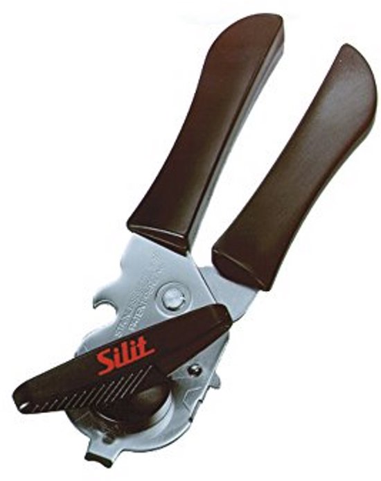 Blikopener met geïntegreerde flesopener en dekseltang, roestvrij staal ...