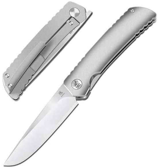 Vouwmes met ZDP-189 Staal en Titanium Handvat, 3.5" Lemmet - EDC Mes ...