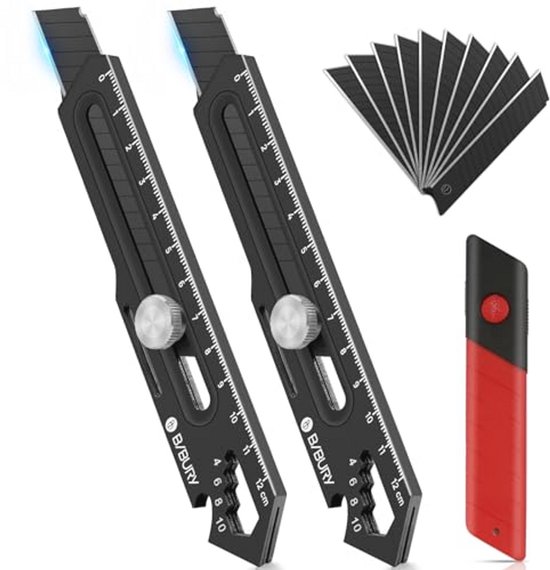Professionele Cuttermessen Set - Roestvrij Staal, Universeel Mes met ...