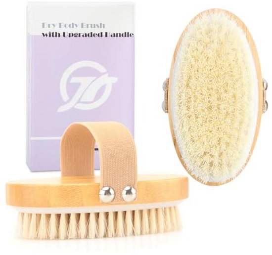 Lichaamsborstel voor Exfoliatie en Lymfedrainage - Droge Borstel met ...