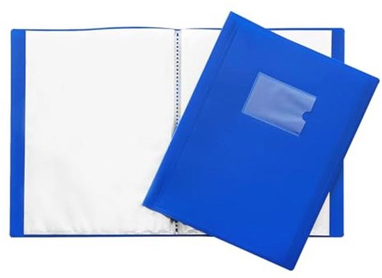 Flexibel A4 Presentatiemap met 80 Pocket - Blauw | bol