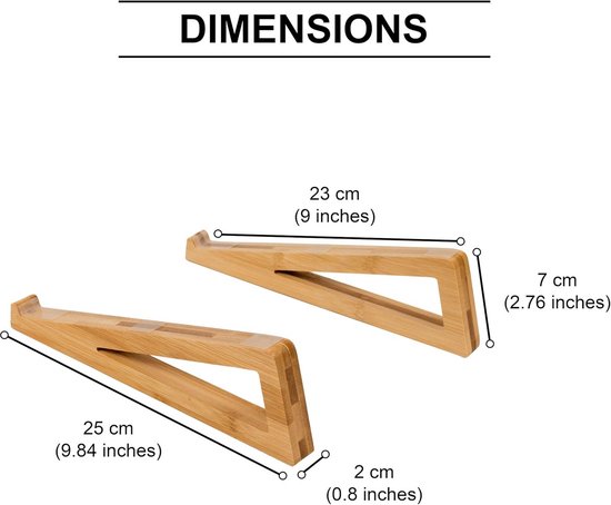 Houten Laptopstandaard en Tablet Houder van Bamboe - Inklapbaar ...