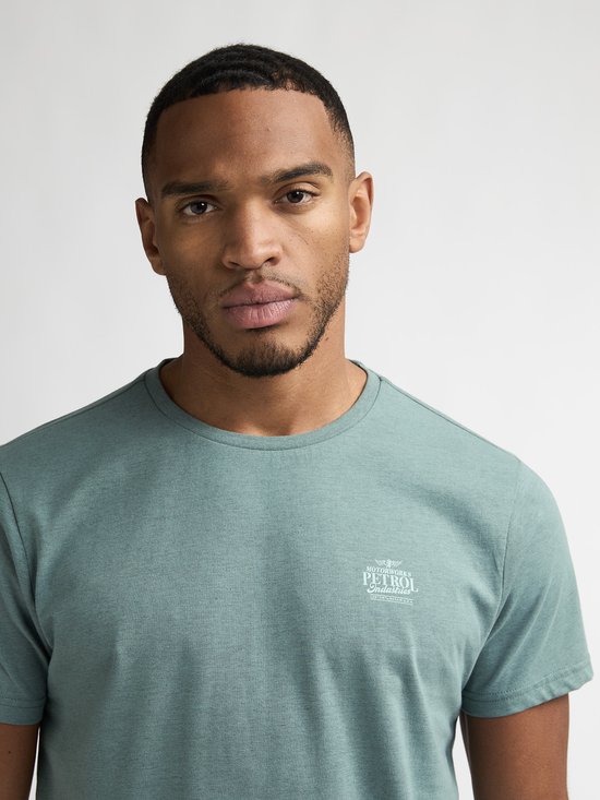 Petrol Industries - Heren Logo T-shirt Ladera - Groen - Maat S | bol