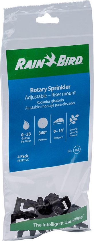 Druppelirrigatie Sproeiers 4-Pack met Roterend 360° Sproeipatroon en ...