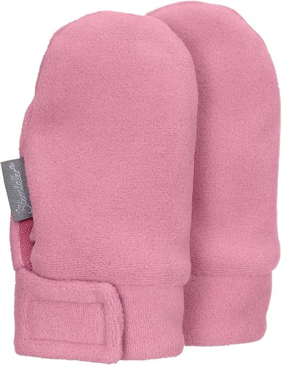 Warme baby meisjes wanten fleece met klittenband roze | bol