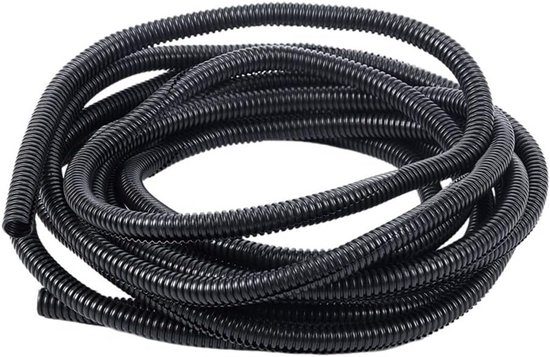 Gegolfde Kabelbescherming Buis Zwart Flexibel 13mm 3 Meter voor Auto en ...