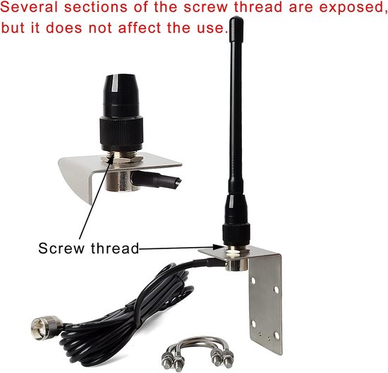 VHF Maritieme Antenne 156-163MHz met 5m RG-58 Kabel en PL259 Connector ...