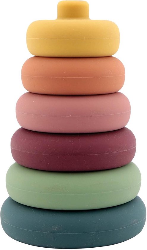 Stapeltoren van Silicone voor Baby's en Peuters – Educatief ...