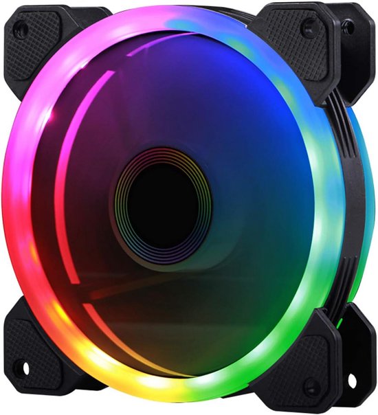 Stille RGB LED Kastventilator met Kleurrijke Verlichting voor PC ...