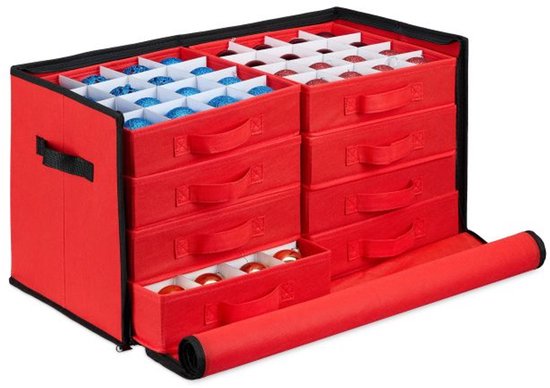 Doodadeals® - Kerstballenbox – Kerstballen Opbergbox - Vakjesdoos ...