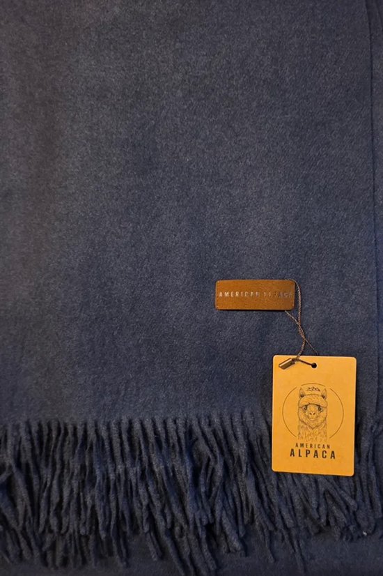 Alpaca American Sjaal - Zwart | bol
