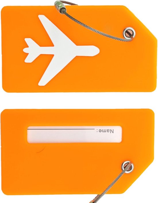 Silicone Bagagekaart met Naam ID Kaart - Perfect om Bagage Snel te ...