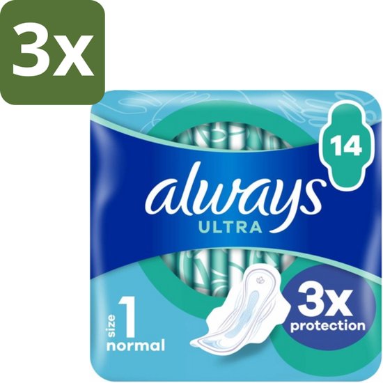 Always – Maandverband – Ultra Normal Plus – 14 Maandverbanden ...