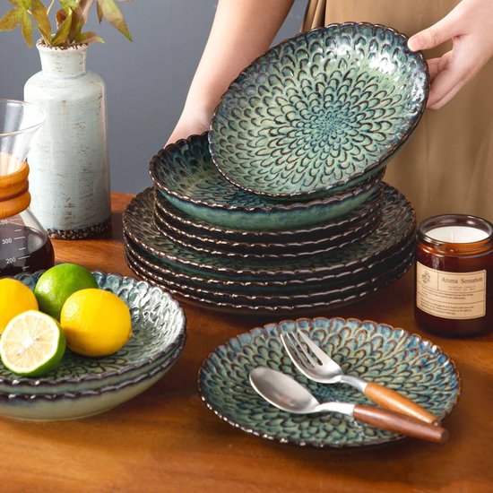 Luxe Serviesset – 24 delig – 8 persoons – Porselein - Bordenset ...
