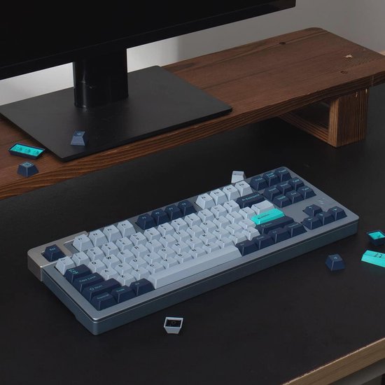 173 Toetsen Keycap Set met 7u Spatiebalk voor ISO ANSI Layout ...