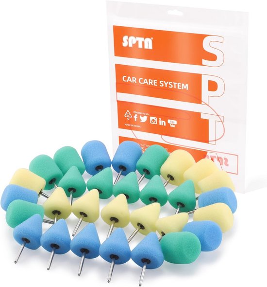 Mini Polijsten Pads - 30 Stuks Detaillering en Polijsten voor Draadloze ...