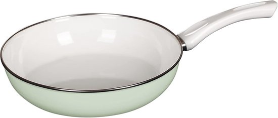 Emaille Pan 24 cm Groen - Duurzaam Koken en Makkelijk Schoonmaken | bol