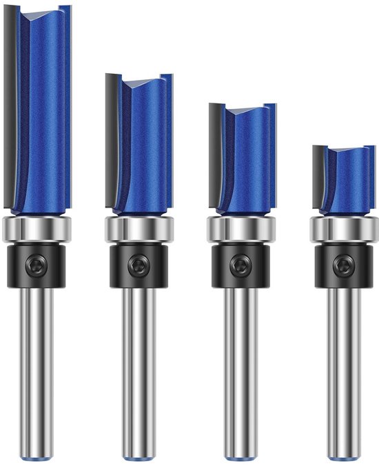 kantenfrees set 4 stuks 6 mm schacht voor houtbewerking | bol